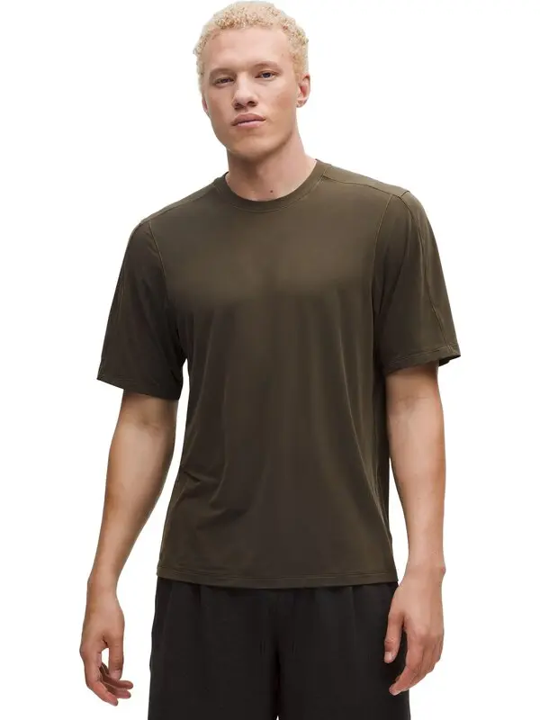 Lululemon Brushed Yoga Crewneck T-shirt - Olive Brown