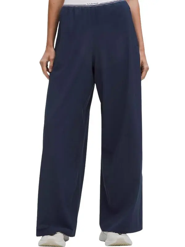 Lululemon High-rise Wide-leg Pants - Club Blue/white