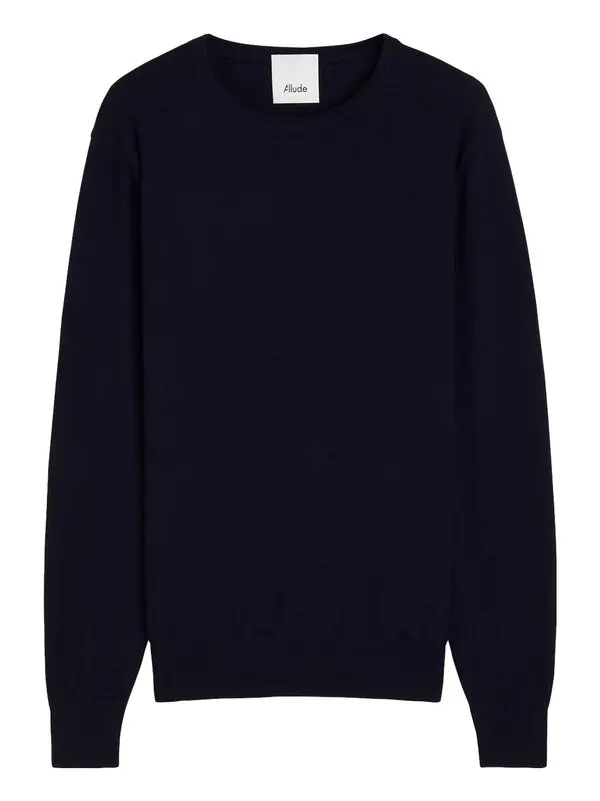 ALLUDE Cashmere Sweatshirt - Navy