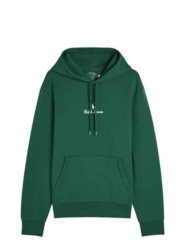 Ralph Lauren Logo-embroidered Hooded Jersey Sweatshirt - Dark Green