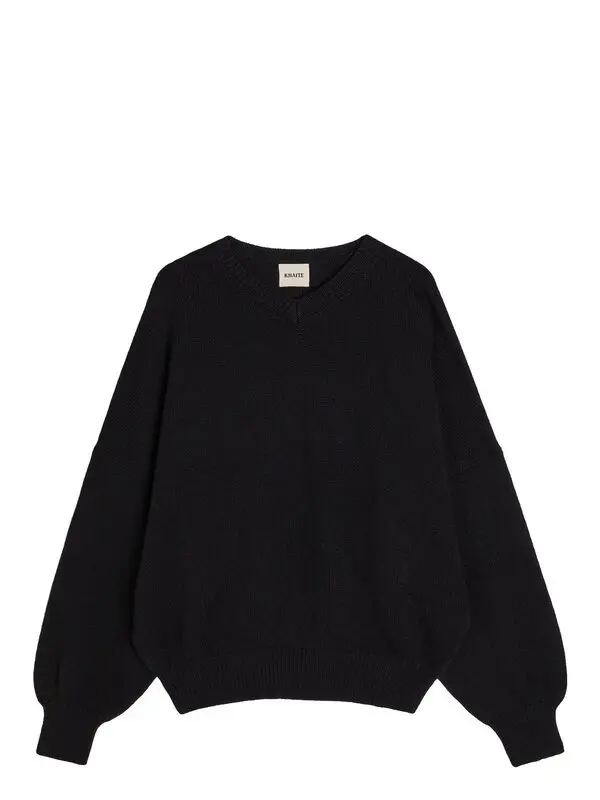 Khaite Cashmere Sweatshirt - Black