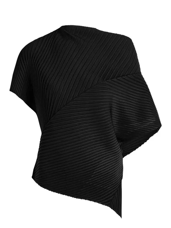 Pleats Please Issey Miyake Black Tops | Editorialist