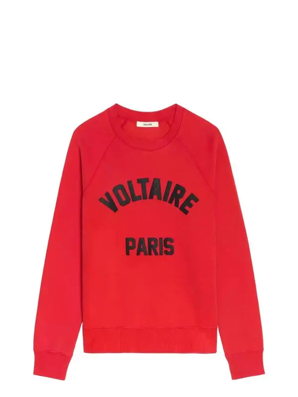 Zadig&Voltaire Embroidered Logo Sweatshirt - Red