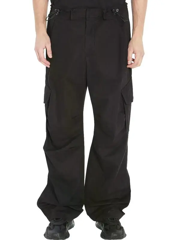 Dolce & Gabbana Cotton Cargo Trousers - Black