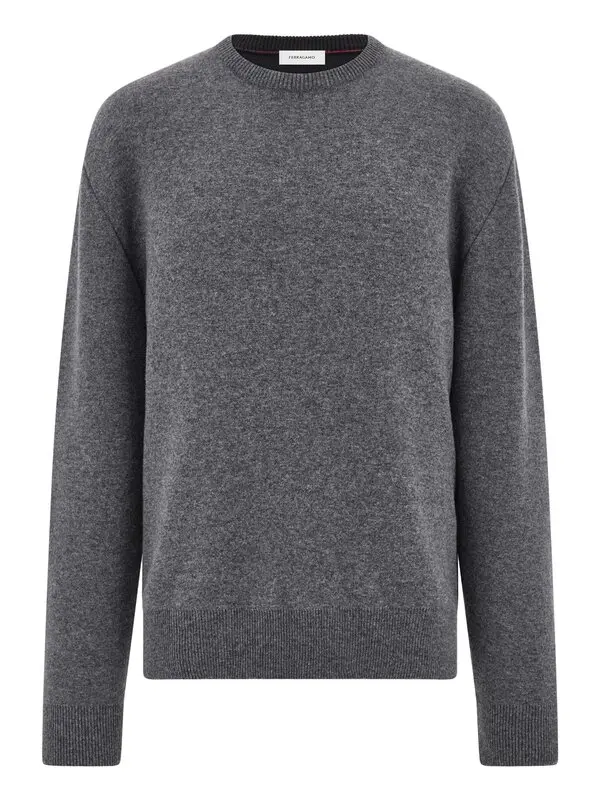 FERRAGAMO Cashmere Blend Pullover - Grey