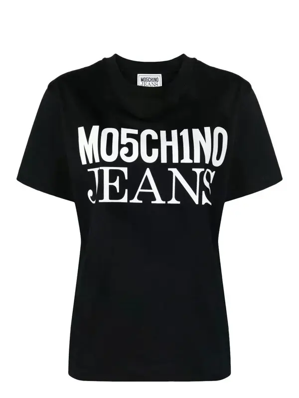 Moschino Print Cotton T-shirt - Black