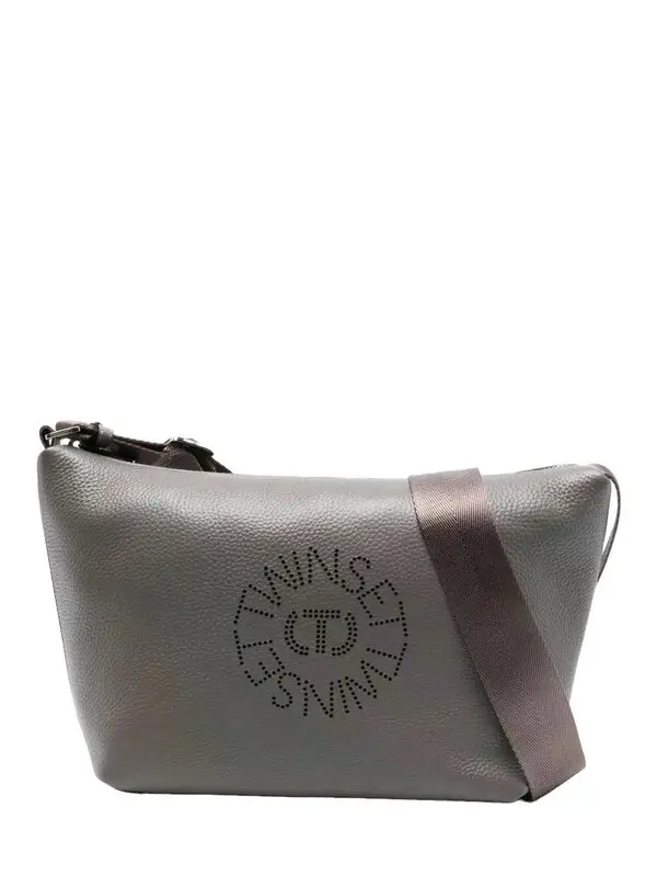 TWINSET Logo-cut Shoulder Bag - Grey