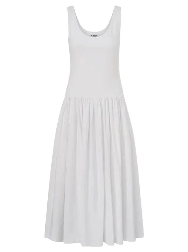 LA PISCINE Sleeveless Dress - White