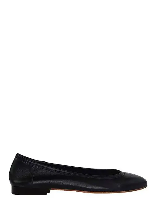 ANDREA CARRANO Bambolina Ballet Flat - Black Leather