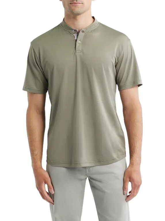 SWANNIES Enzo Blade Collar Polo - Olive