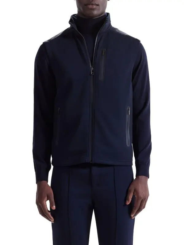 Bugatchi Soft Touch Performance Knit Vest - Navy