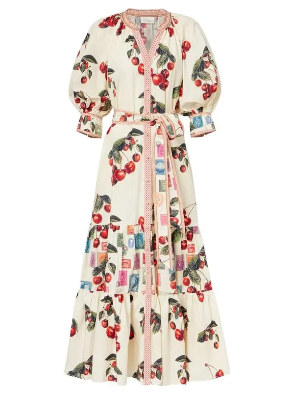 Camilla Notes From The Road Printed Cotton Shirt Dress - Multicoloured