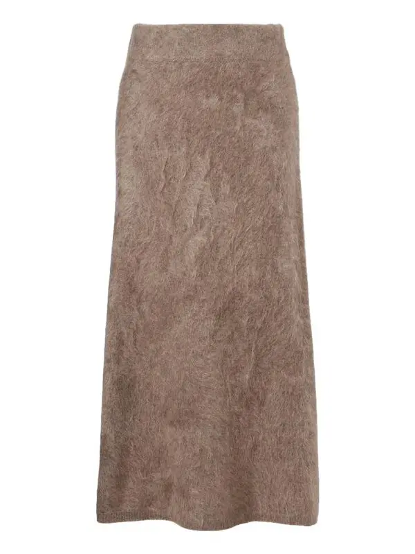 LISA YANG Asta Cashmere Maxi Skirt - Grey