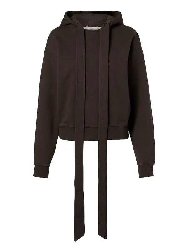 JW Anderson Cotton Jersey Hoodie - Brown