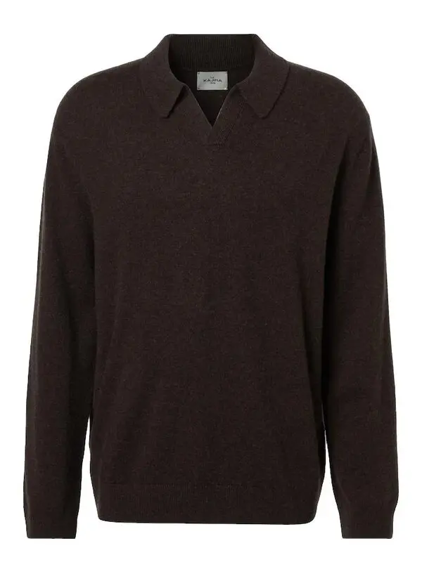 Le Kasha Gibson Cashmere Polo Sweater - Brown