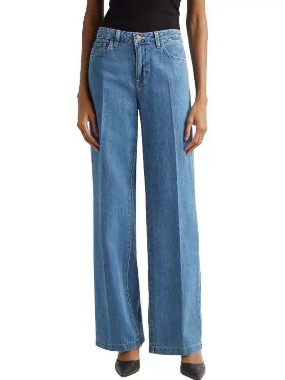 L'Agence Scottie High-waist Wide-leg Jeans - Wilton