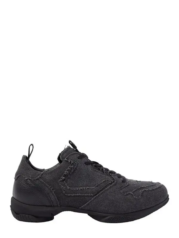 KIKO KOSTADINOV Ostro Distressed Canvas Sneakers - Black