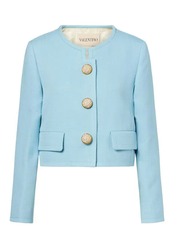 Valentino Garavani Canvas Jacket - Blue