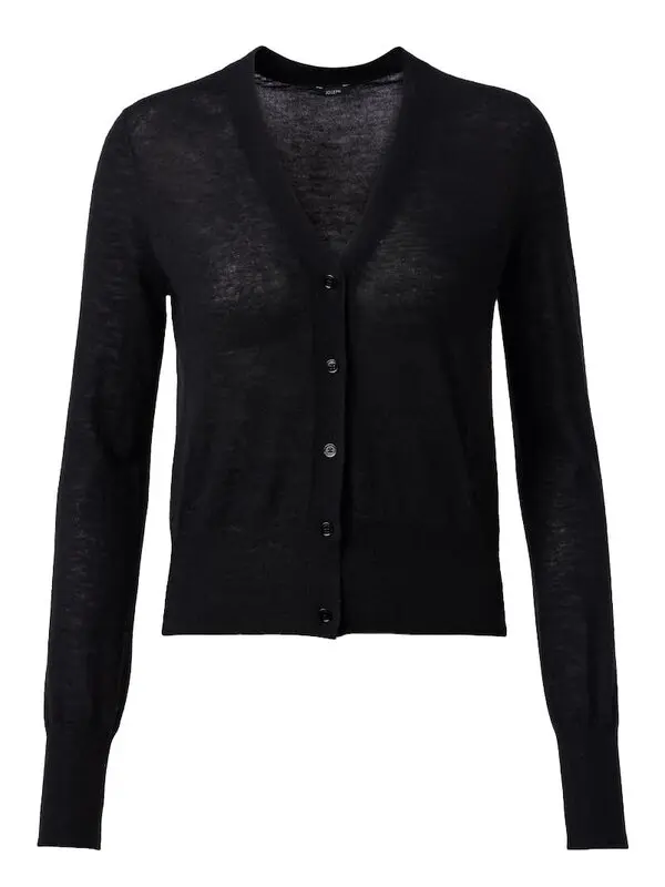 JOSEPH Cashair Cashmere Cardigan - Black