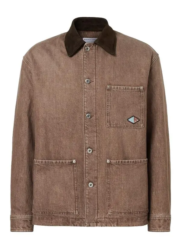 Bottega Veneta Cotton Denim Jacket - Brown