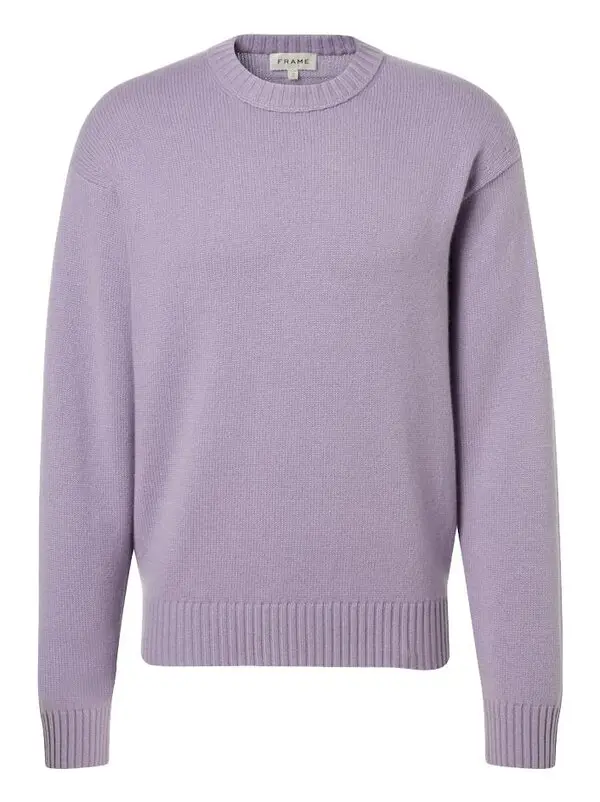 FRAME Cashmere Crewneck Sweater - Purple