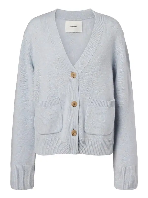 LISA YANG Cashmere Cardigan - Blue