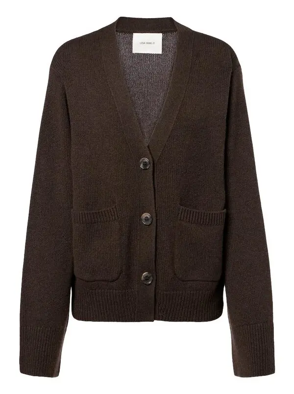 LISA YANG Danni Cashmere Cardigan - Brown