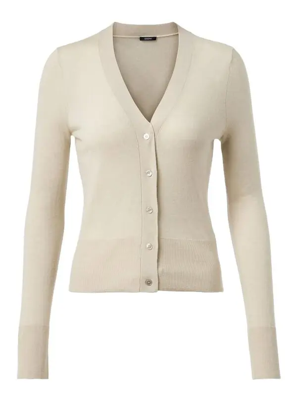 JOSEPH Cashair Cashmere Cardigan - Beige