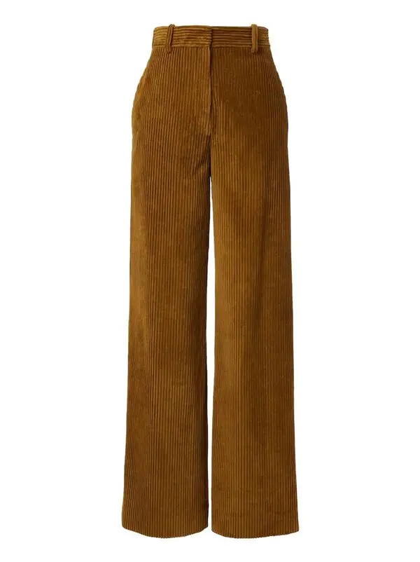 Proenza Schouler Cotton Corduroy Wide-leg Pants - Brown