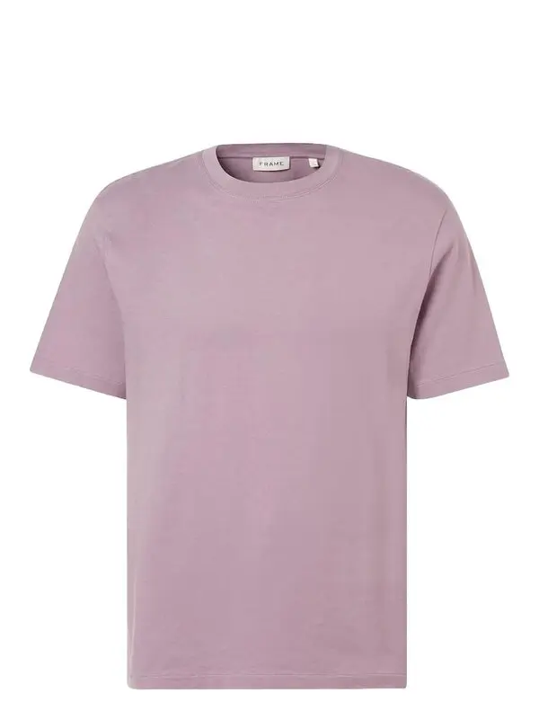 FRAME Cotton Jersey T-shirt - Purple