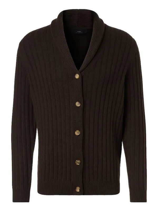 Arch4 Mr. Denver Ribbed-knit Cashmere Cardigan - Brown
