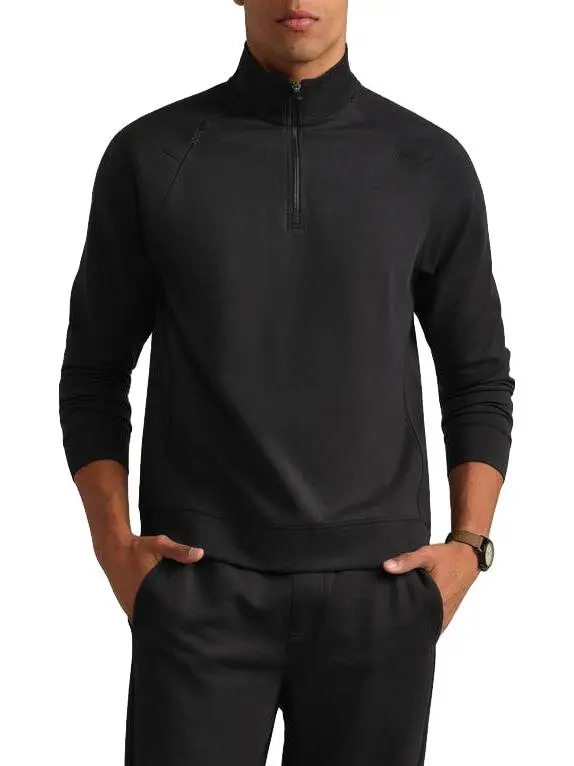 RHONE Dreamstate Quarter-zip Pullover - Pure Black