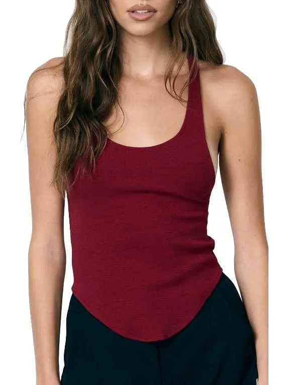 ARTLESS FOREVER Haze Racerback Tank - Merlot