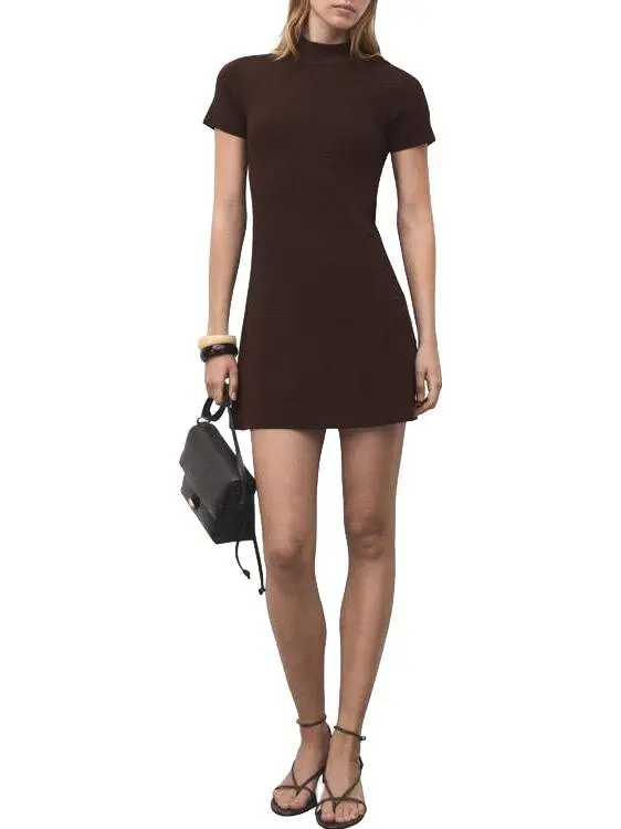 Mango Perkins Sweater Dress - Chocolate