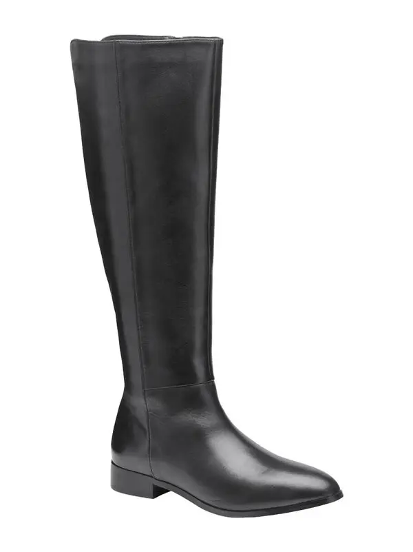 Johnston & Murphy Tinsley Riding Boots - Black Calfskin