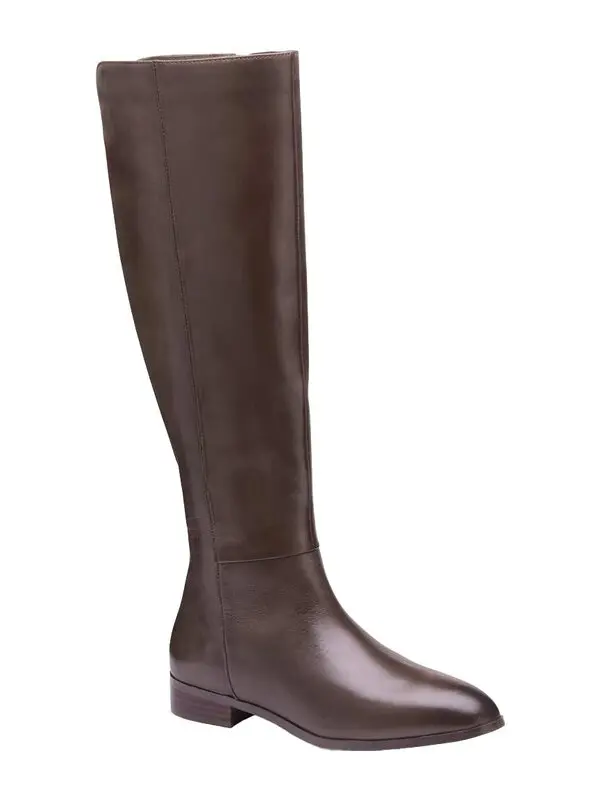 Johnston & Murphy Tinsley Riding Boots - Dark Brown Calfskin
