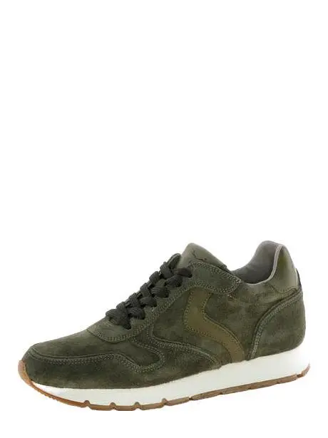 VOILE BLANCHE Julia Lace-up Sneakers - Army Green