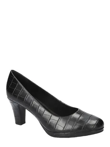 EASY WORKS BY EASY STREET Equinox Pump - Black Croco