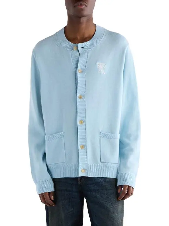 Acne Studios Kadave Merino Wool Cardigan - Ice Blue