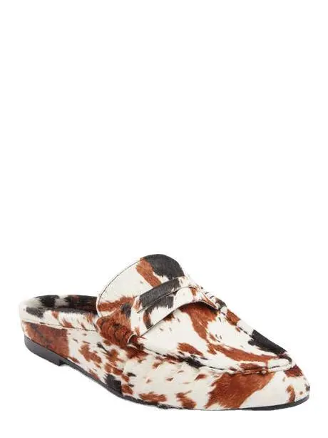 Steve Madden Rafe Genuine Calf Hair Loafer Mule - Cow