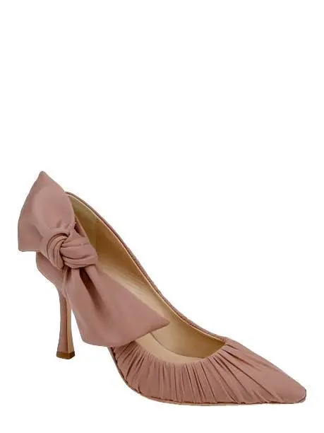 Badgley Mischka Vanesa Pointed Toe Pumps - Nude Fabric