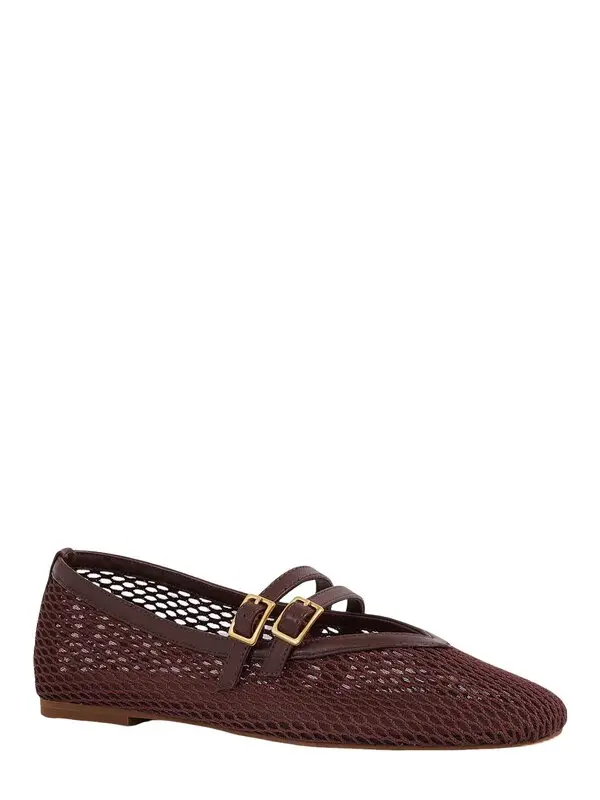 REISS Elspeth Flat - Oxblood