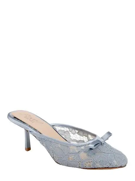 Badgley Mischka Elliot Mule - Mist Blue Satin