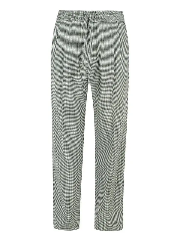 Dolce & Gabbana Two-tone Virgin Wool Trousers - Grey
