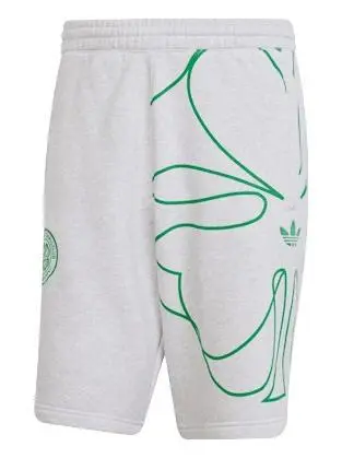 Adidas Celtic Fc St. Patrick's Day Shorts - Light Grey Heather Green