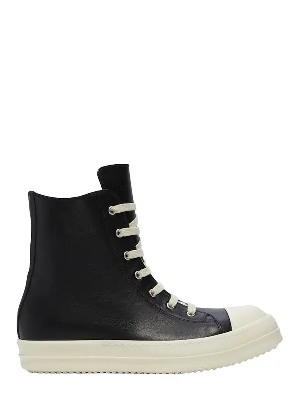 Rick Owens Concordians Leather High - Black/milk