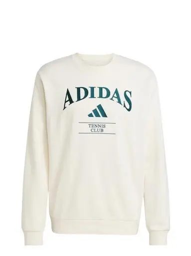 Adidas Graphic Crew Sweatshirt - Chalk White Aurora Ivy