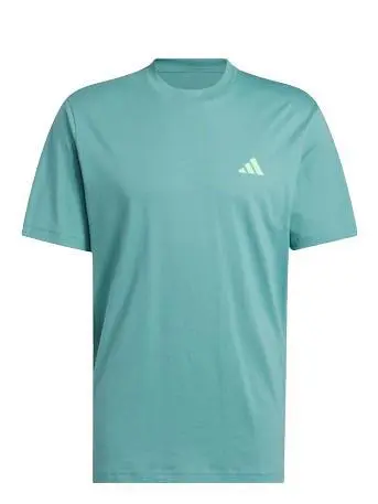 Adidas Graphic Tee Shirt - Powder Teal Lime Burst
