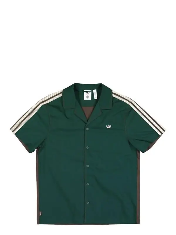 Adidas X Clot Bowling Shirt - Dark Brown