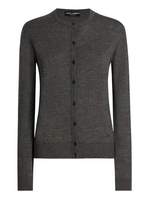 Dolce & Gabbana Button-front Cashmere Cardigan - Grey
